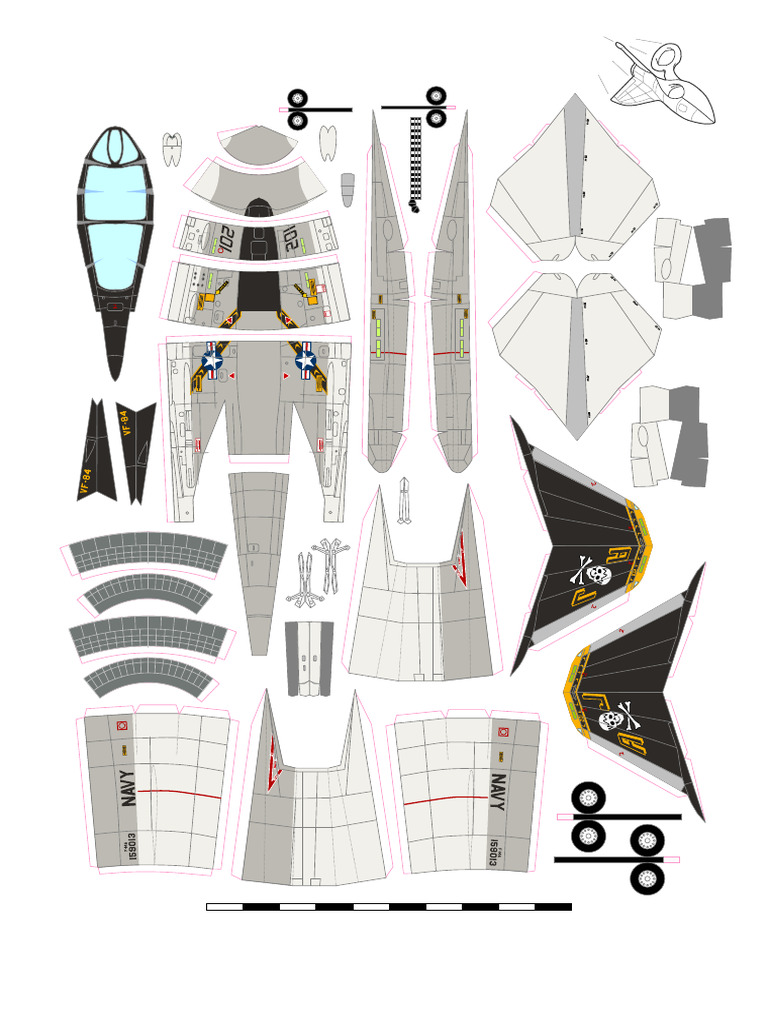 2791 F-14 Tomcat Scissors and Planes | PDF