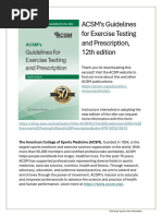 ACSM Exercise Prescription Guidelines 2021 | PDF | Strength Training ...