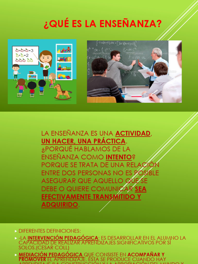 Definición y Tipos de Enseñanza | PDF