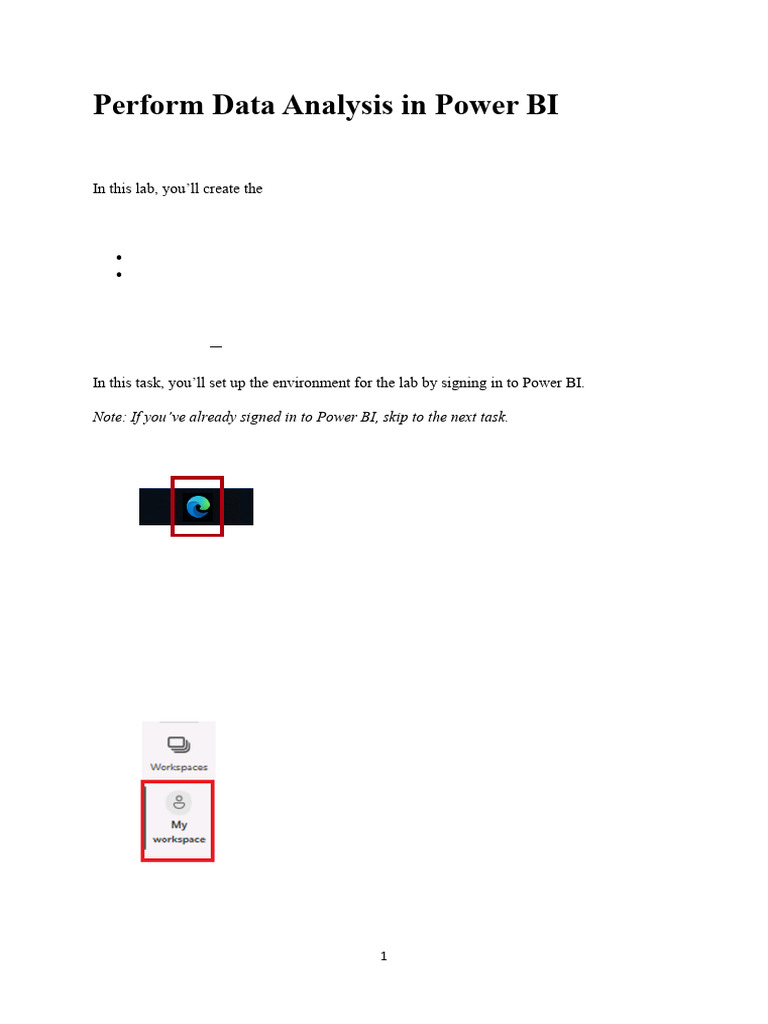 Sales Exploration in Power BI Lab | PDF | Microsoft Windows | System ...