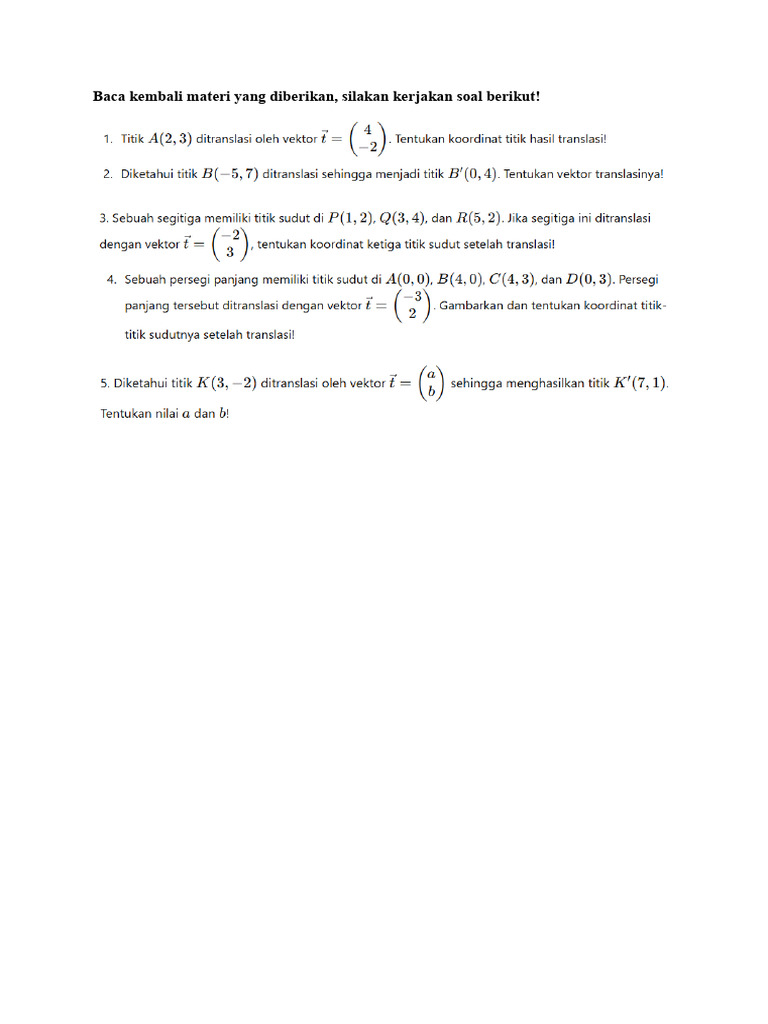 Latihan Translasi | PDF
