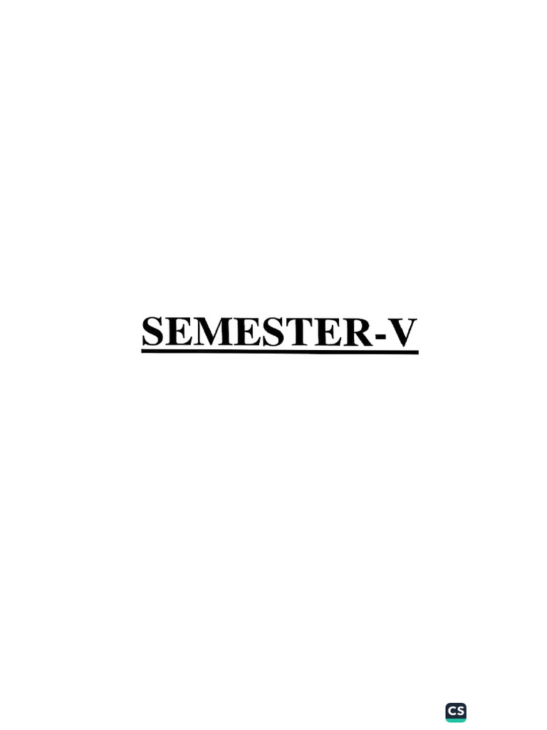 BS ENG Sem 5 Course Outline - 1 | PDF