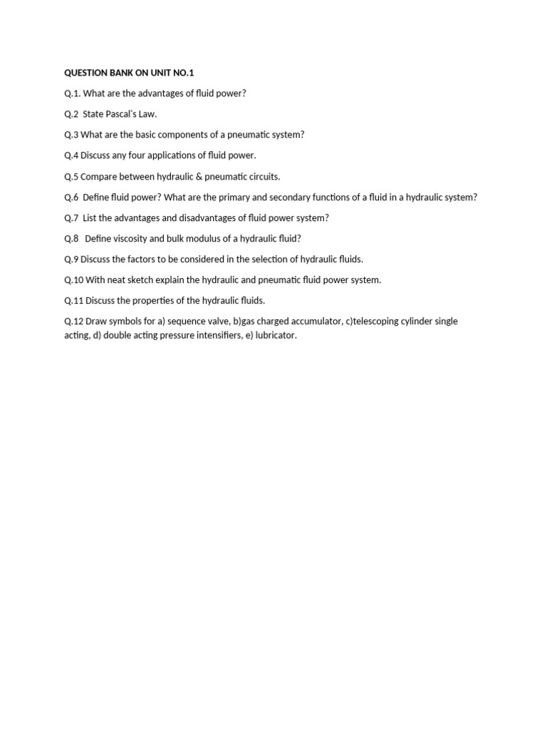 Ihp Question Bank Unit-1,2 | PDF