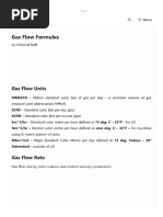 Gas Flow Rate Conversion Guide | PDF | Pressure | Transparent Materials