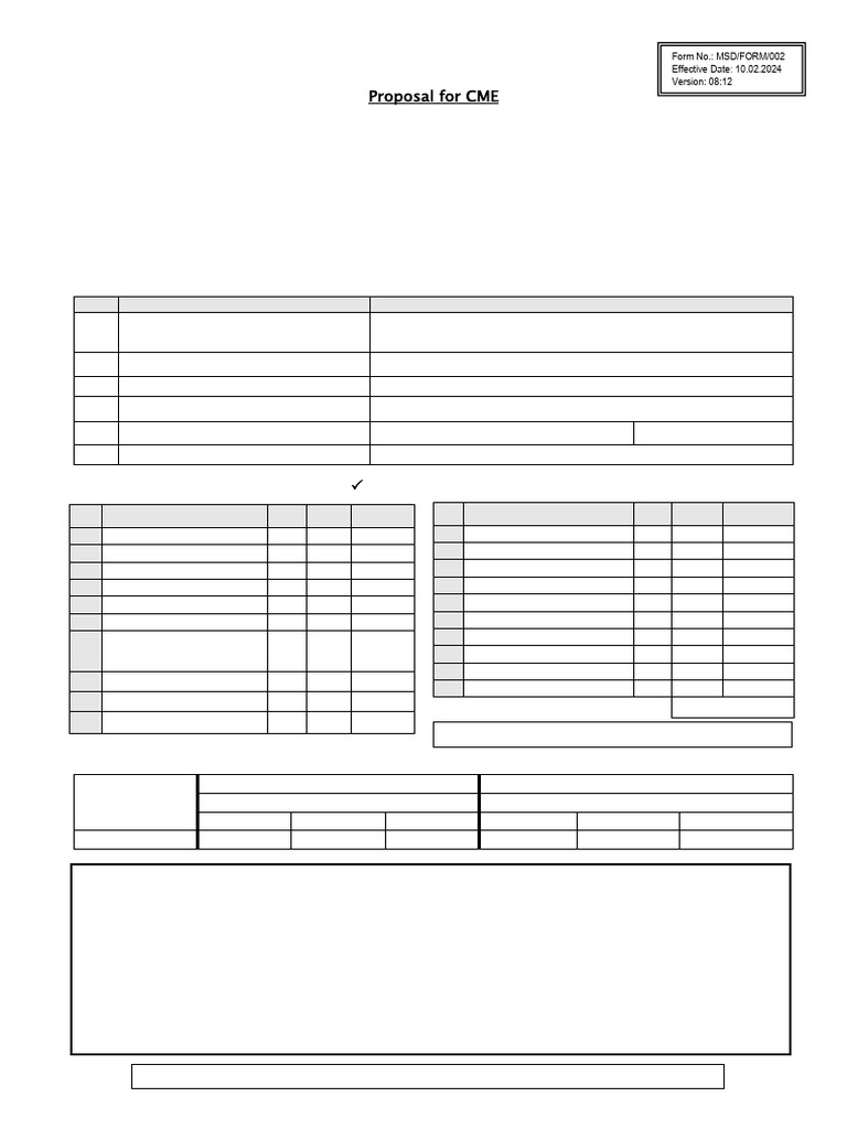 CME Proposal Template for Opsonin Pharma | PDF | Cuisine | Desserts