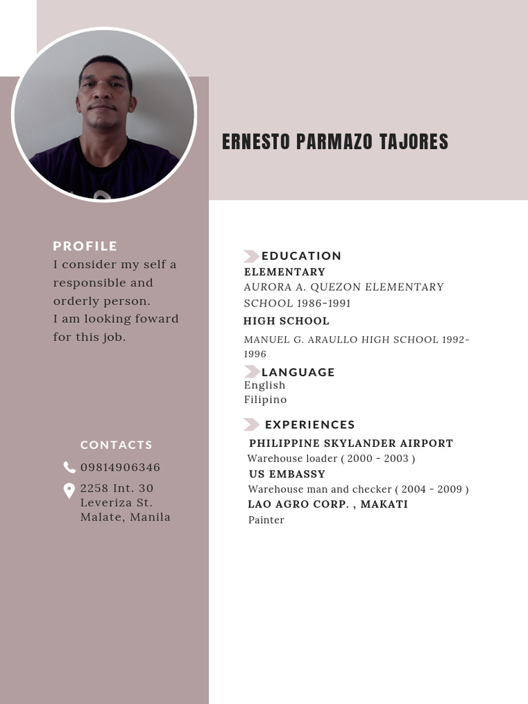White Simple Student CV Resume | PDF