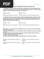 Logiqids Analytical Thinking Worksheets | PDF