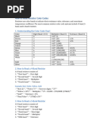 4.7K Resistor Color Code Guide | PDF | Resistor | Electrical Resistance ...