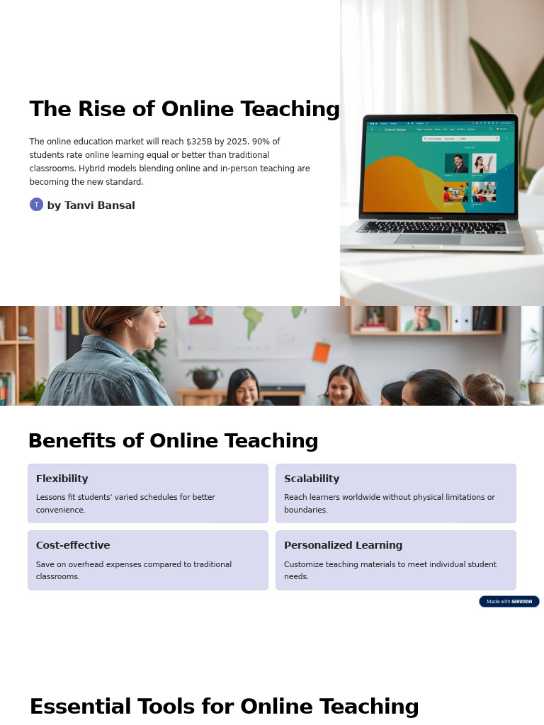 The Rise of Online Teaching | PDF | Educational Technology | Computing
