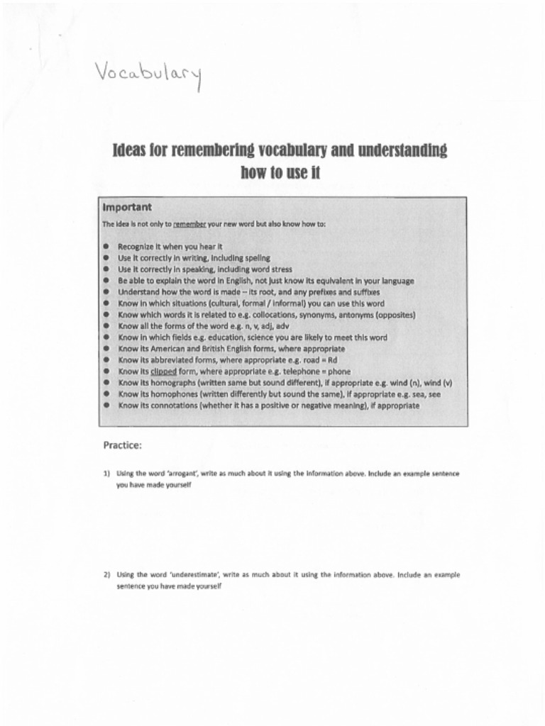 Health+and+Vocabulary_Week+2+Level+4+Tips+and+Tricks | PDF