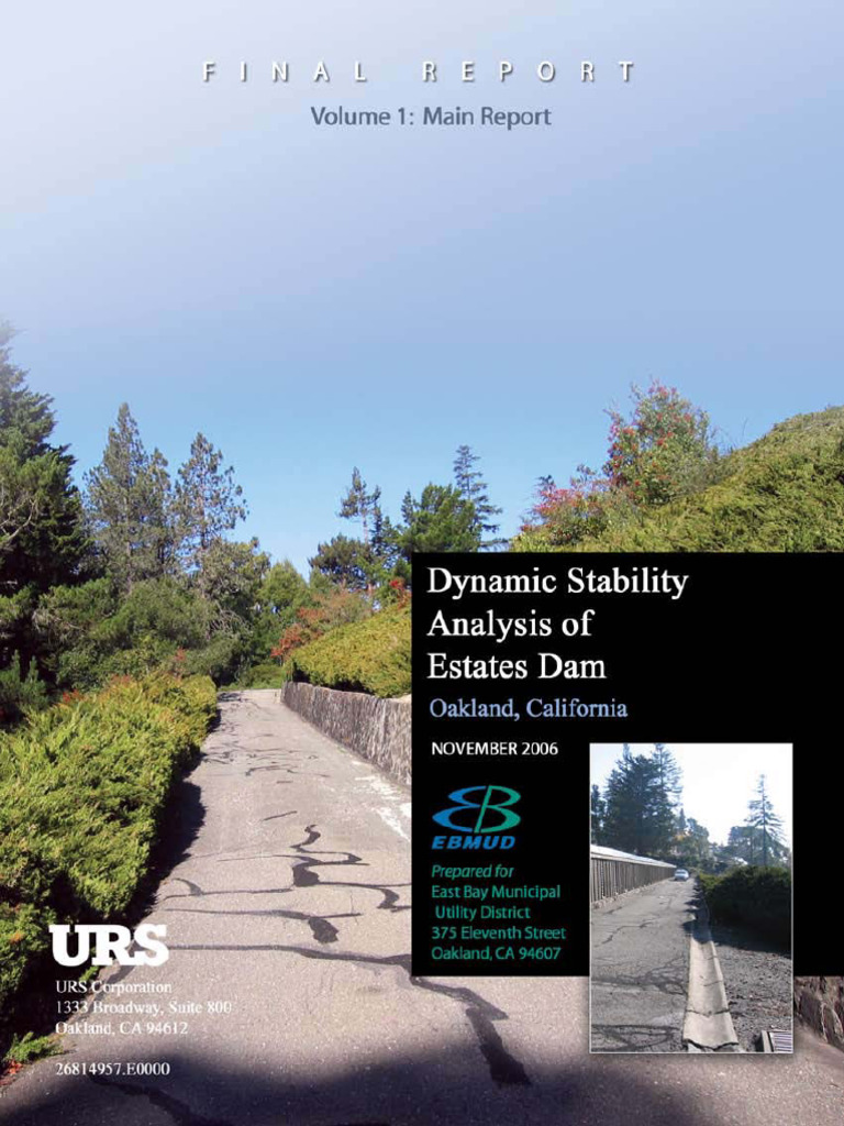 Estates Dynamic Stability Analysis Vol1 - 1 | PDF | Earthquakes | Dam