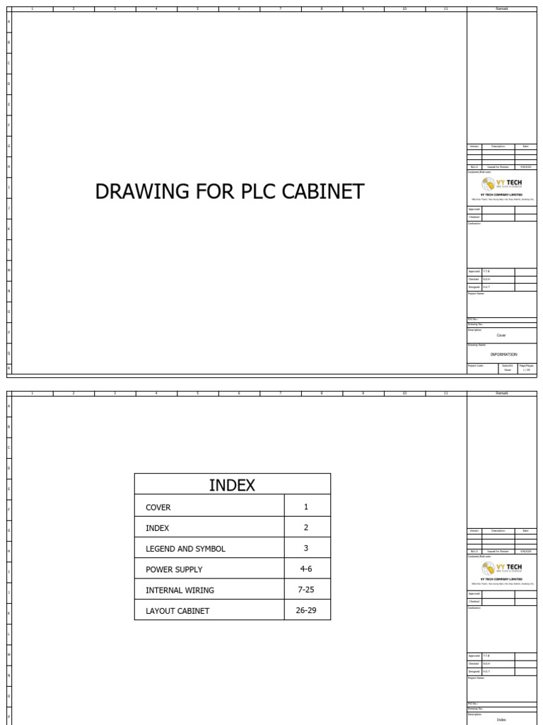 PLC Cabinet Wiring Diagrams | PDF | Electrical Equipment | Computer ...