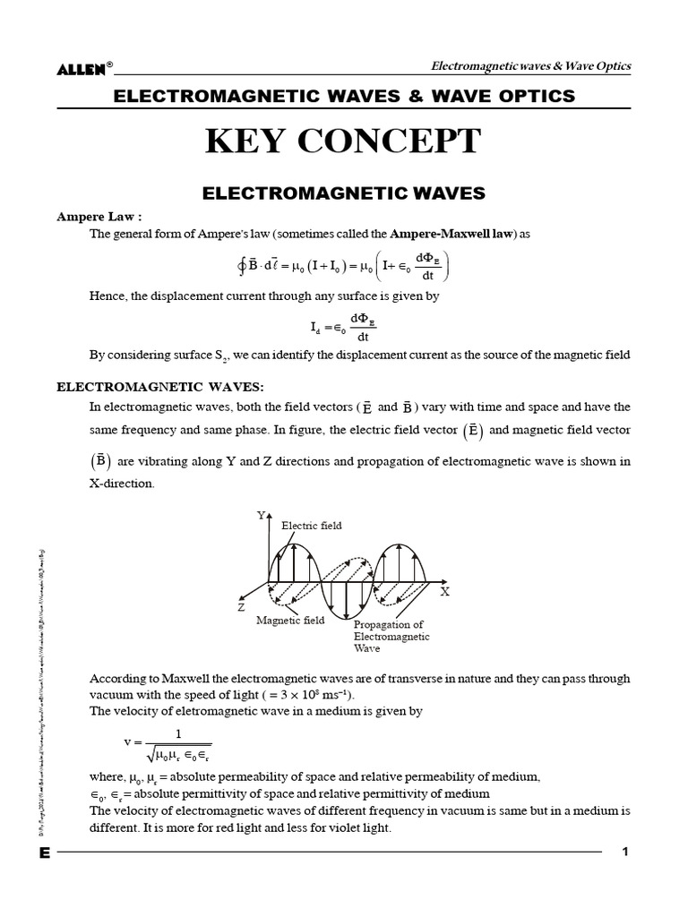 Sheet # Wave Optics (With Solution) (1) | PDF | Waves | Polarization (Waves)