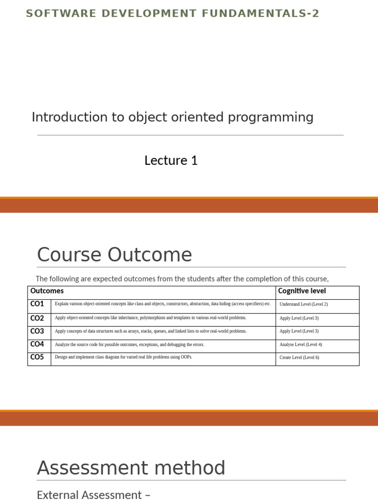 Object-Oriented Programming Basics | PDF | C++ | Object Oriented ...
