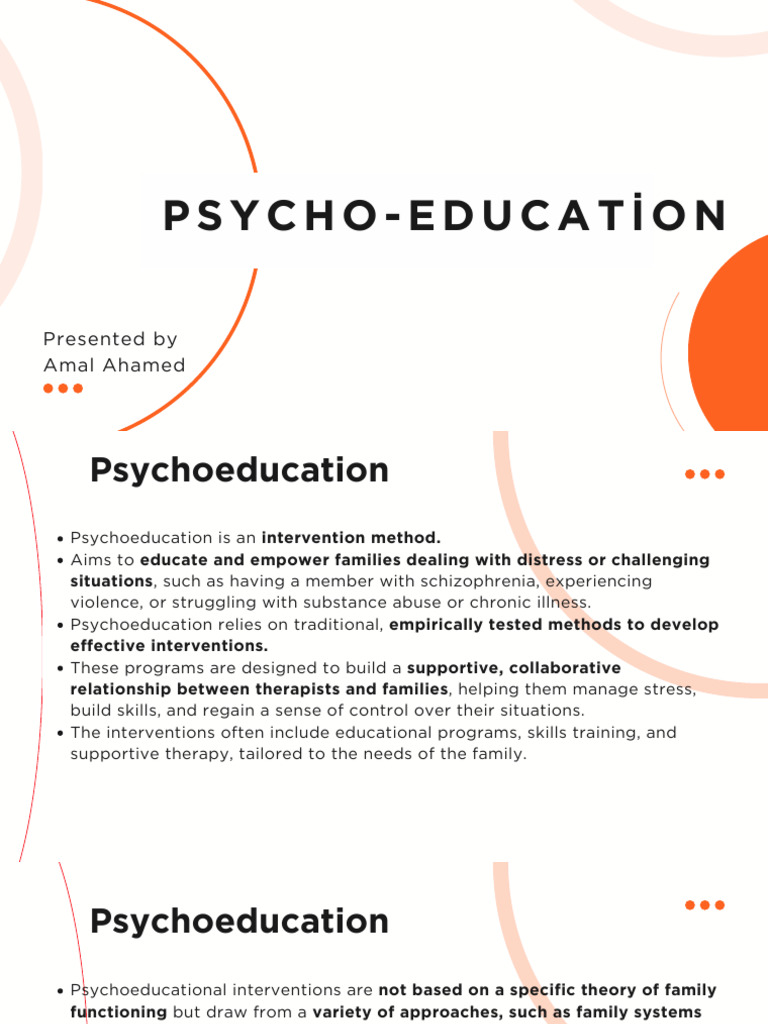 FINAL PPT Family & Group Psychoeducation Models | PDF | Schizophrenia ...