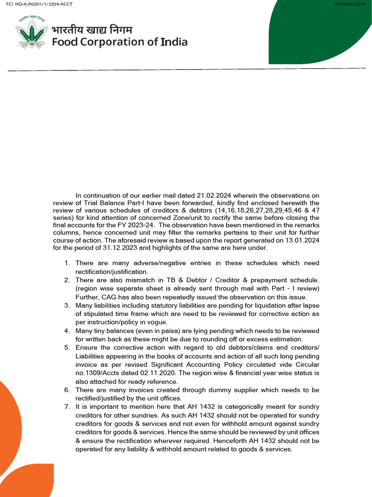 Letter Regarding Schedule Review | PDF | Business Law