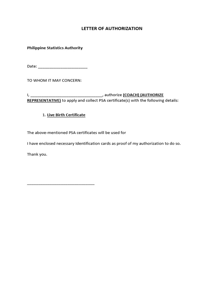 Authorization PSA | PDF