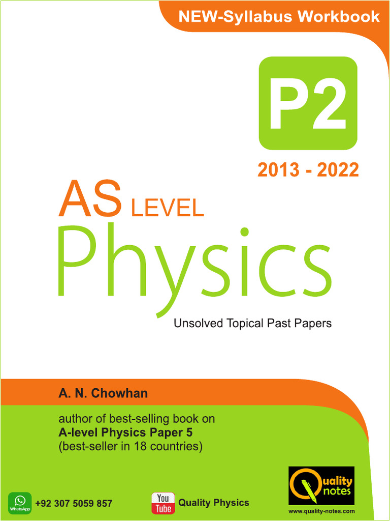 As Physics P2 Topical Workbook - 2013 To 2022 | PDF | Waves | Force
