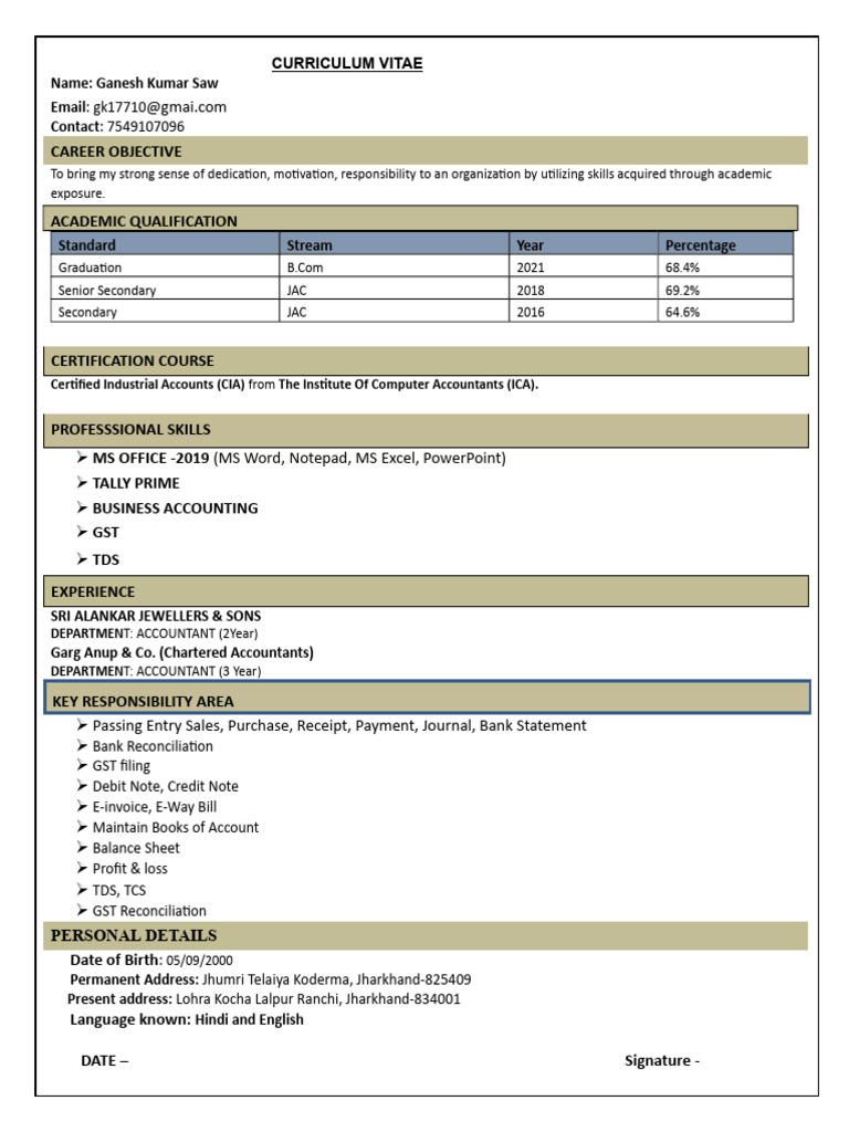 Ganesh Kumar CV | PDF