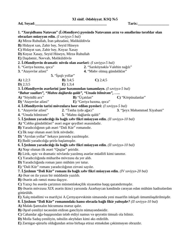 11-ci_sinif_Й™dЙ™biyyat_ksq-5[1] | PDF