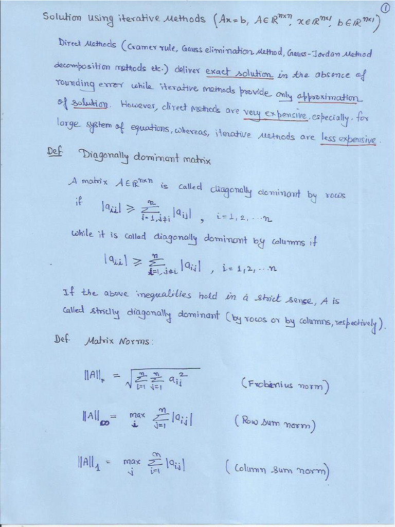 02 Numerical Analysis Hand Written Notes Pdf