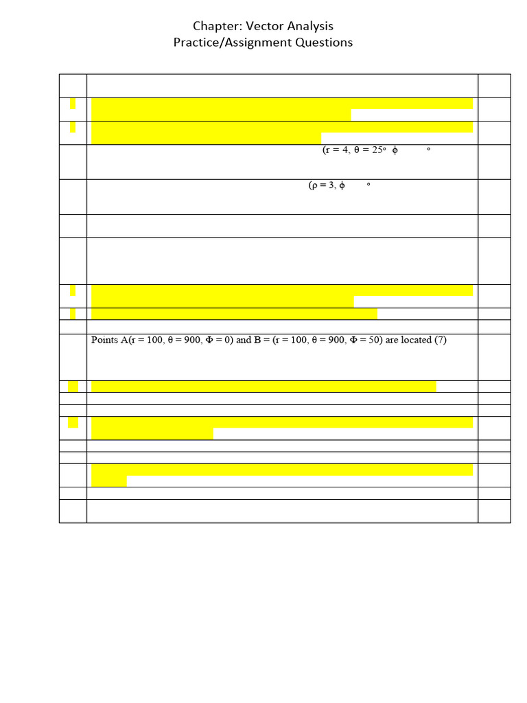 EMF Assignment 1 Practical 1 | PDF | Coordinate System | Euclidean Vector