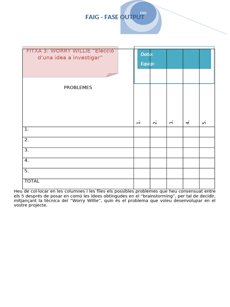Fitxa 3 - Worry Willie | PDF