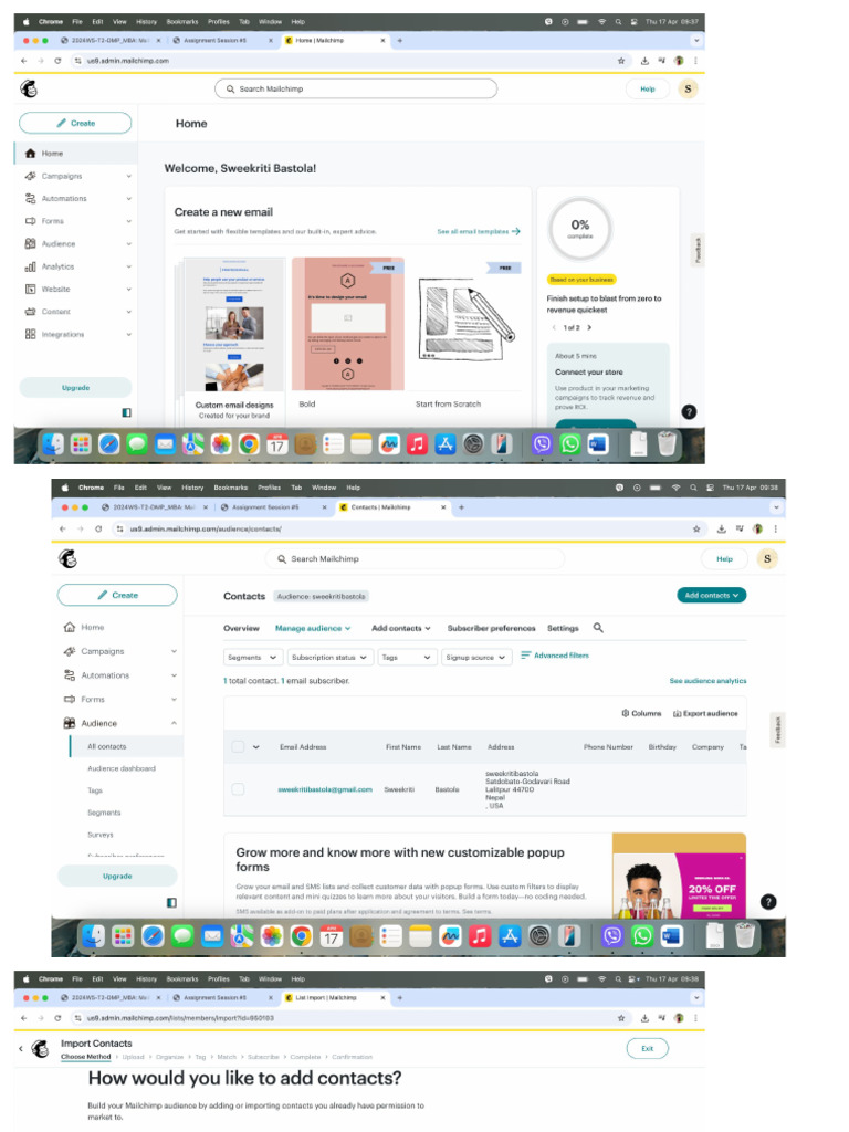 Mailchimp and Hubspot Assignment | PDF