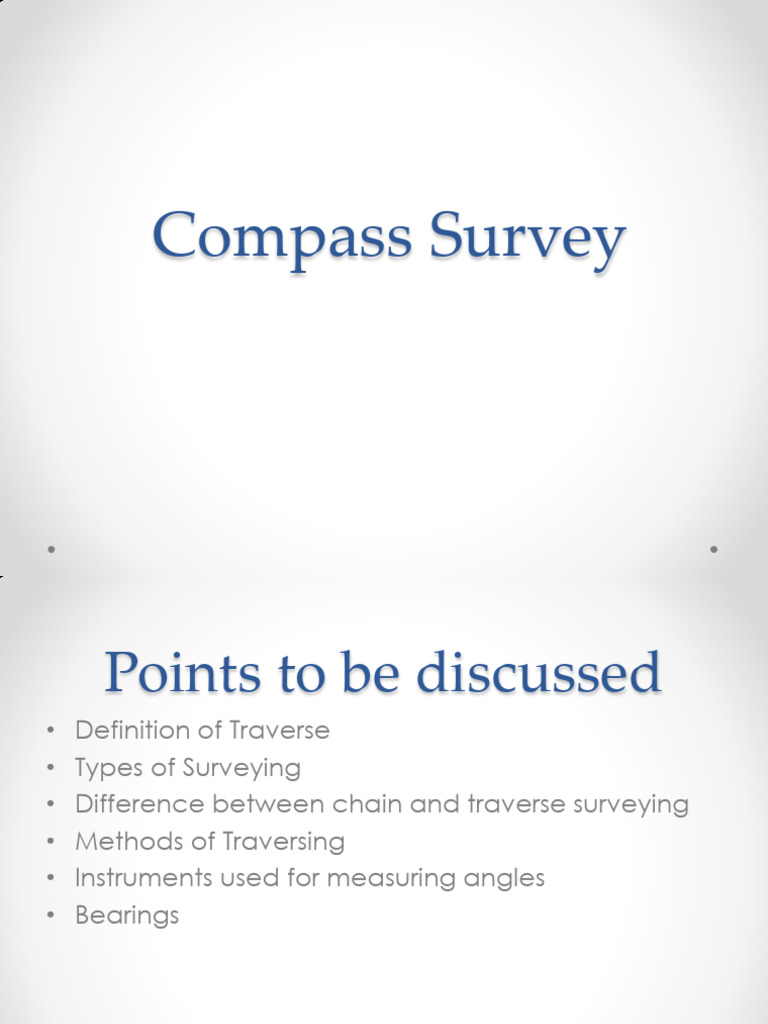Compass Survey | PDF | Compass | Surveying