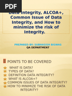Data Integrity Policy | PDF | Backup | Life Cycle Assessment