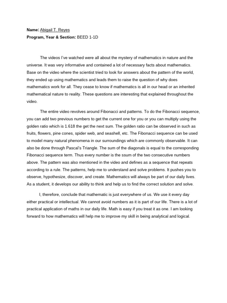 BEED 1-1D Reyes, Abigail T. - Reaction Paper | PDF