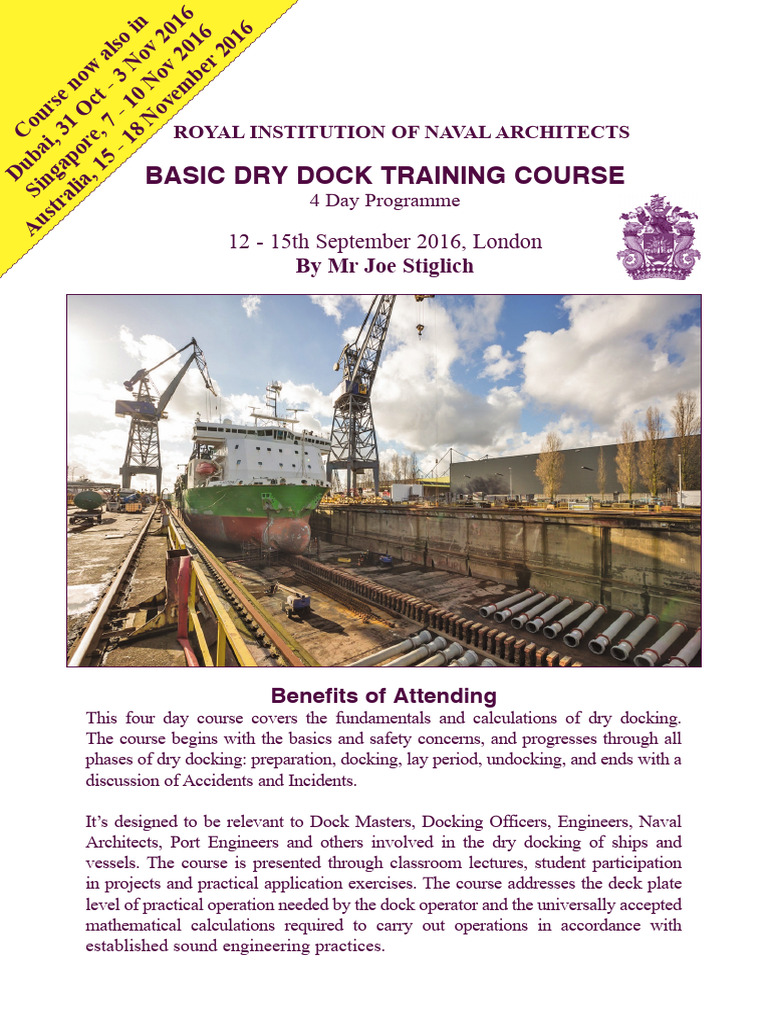 Basic Dry Dock Training Course | PDF | Payments | Banks