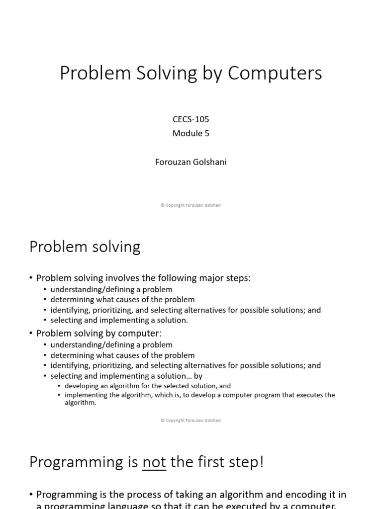 Module 5 (105) Problem Solving | PDF | Queue (Abstract Data Type ...