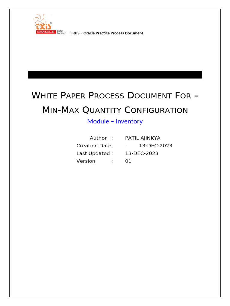 Configuration Min Max Quantity | PDF