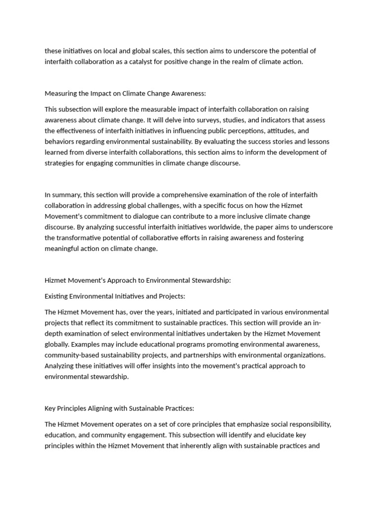 These Initiatives On Local and Global Scales | PDF