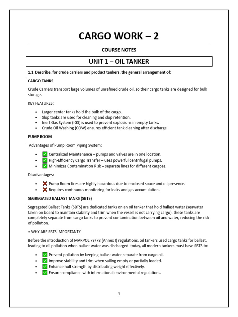 Cargo Work 2 | PDF | Pump | Oil Tanker