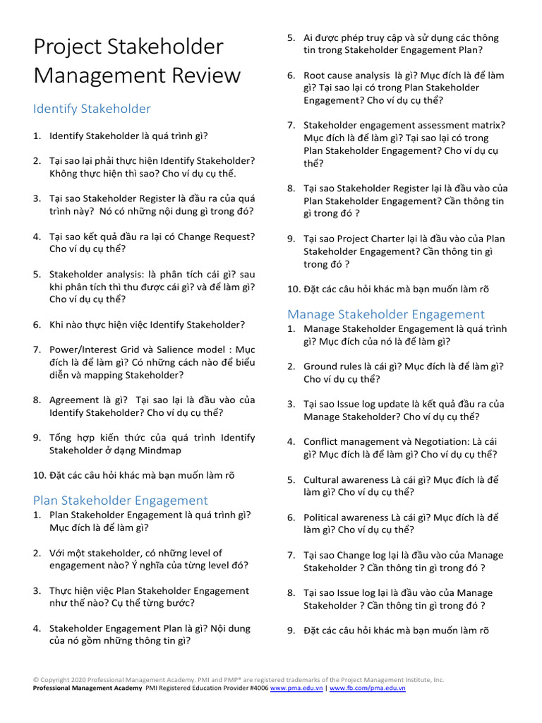 Stakeholder Review | PDF
