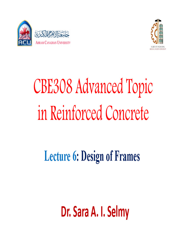 Lecture6 Design of Frames | PDF