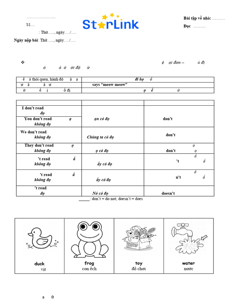 Viet Teacher - S1 - W29 - U9 - Grammar 1 & Starters Reading | PDF