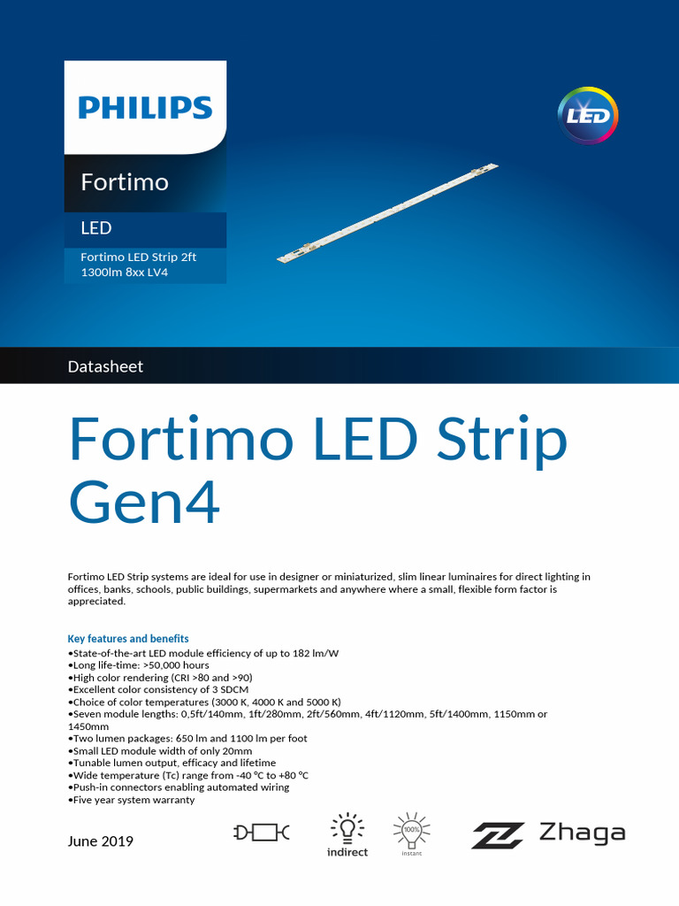Fortimo LED Strip 2ft 1300lm 8xx LV4 | PDF | Electrical Engineering ...