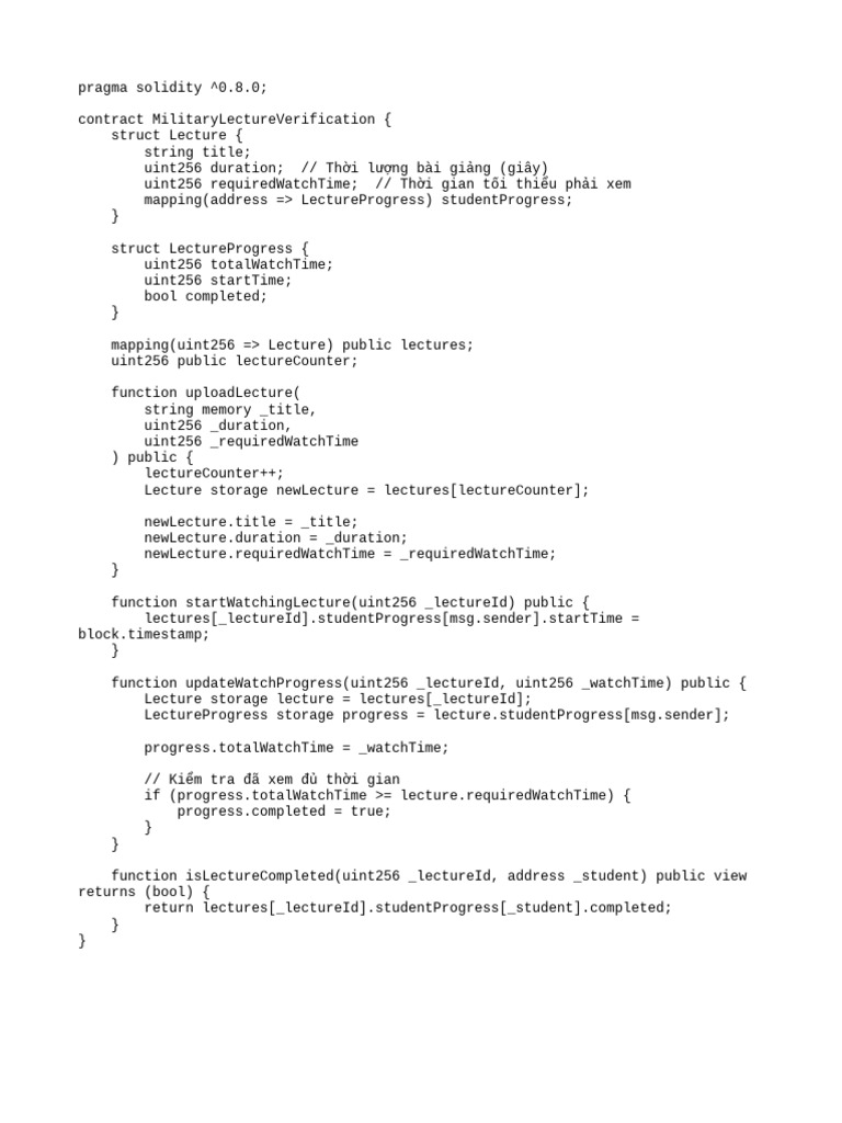 Lecture Verification Contract | PDF