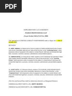 Supplementary LLP Agreement for Partners | PDF | Limited Liability ...