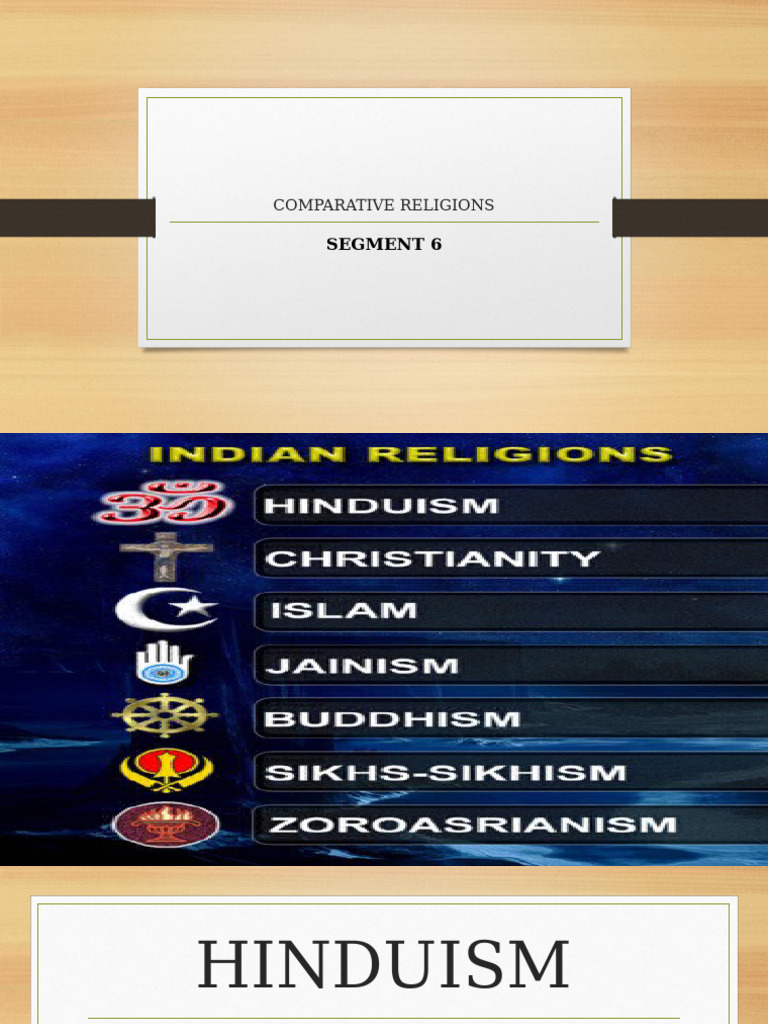 Comparative Religions Overview | PDF