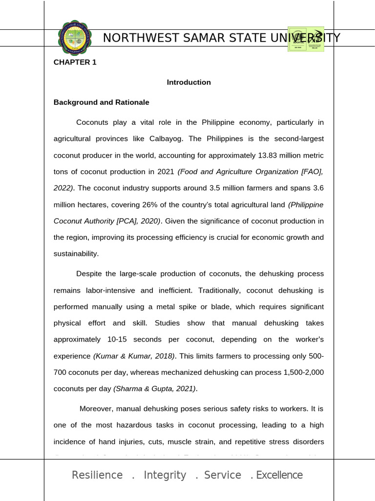 CHAPTER 1 Design and Fabrication of Mechanized Abaca Stripping Machine ...