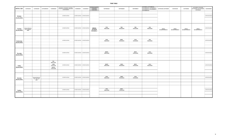 E-Time Table - 31 March To 06 April 2025 Senior Seg. | PDF