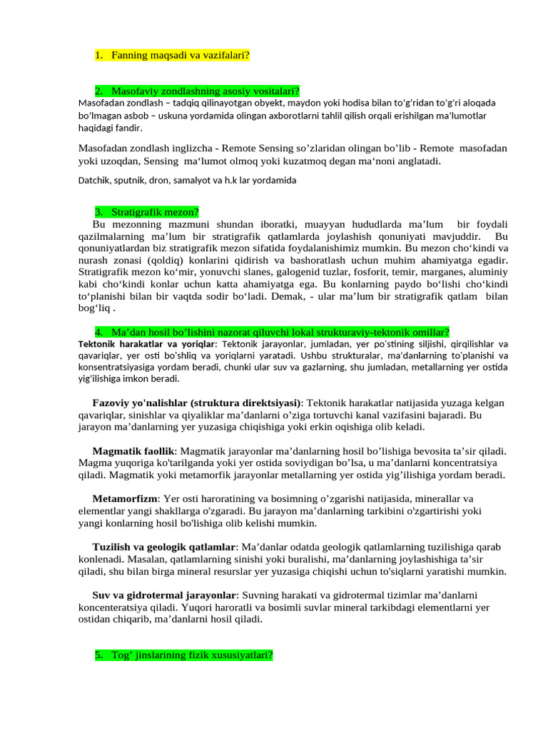 LGSB Yakuniy Javoblar | PDF