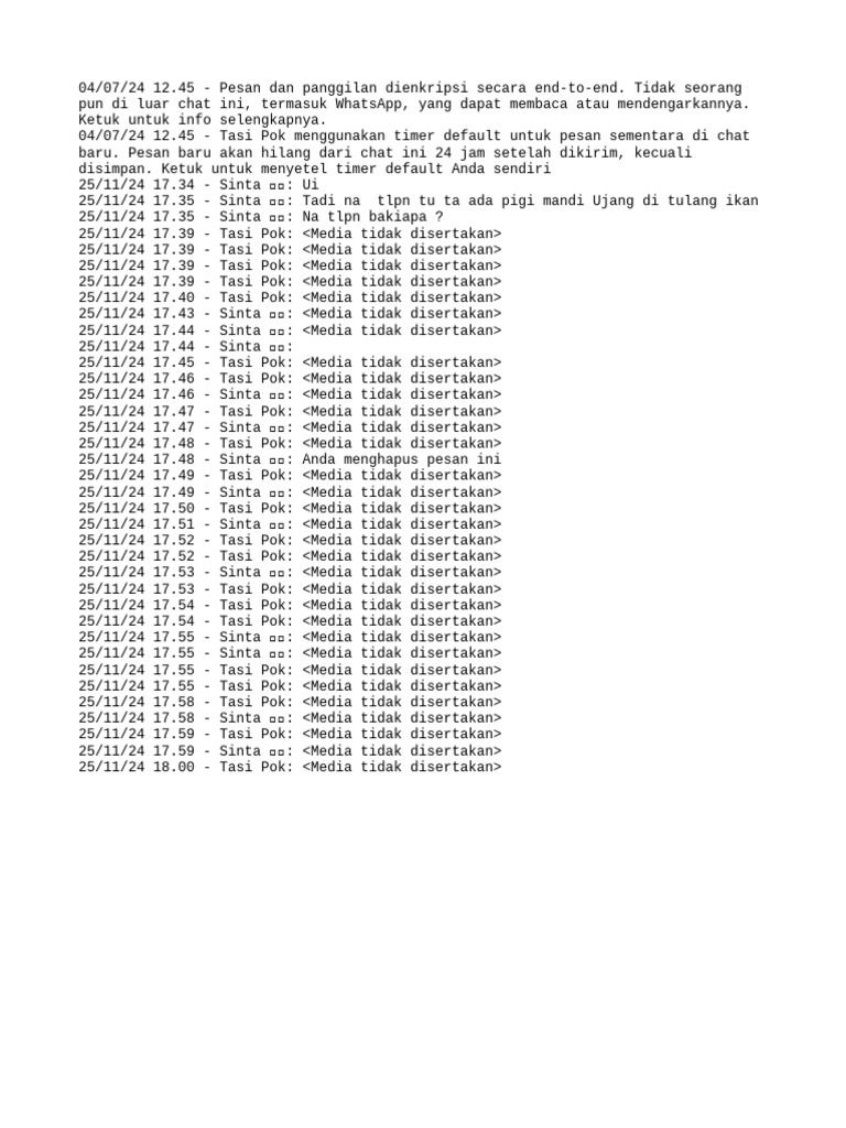 Chat WhatsApp Dengan Tasi Pok | PDF