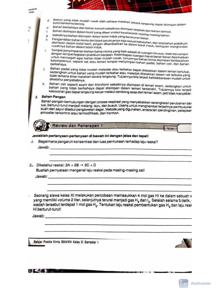 Laju Reaksi XI | PDF