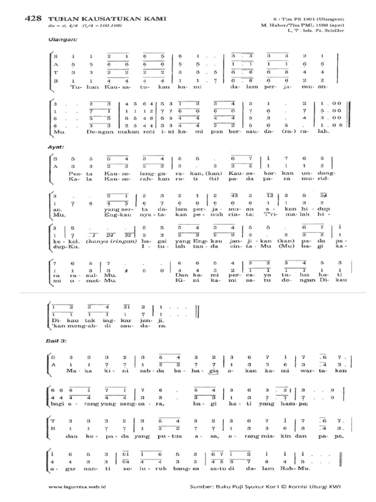 tuhan kau satukan kami | PDF