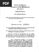 Republic Act No. 11511 | PDF | Organic Farming | Agriculture